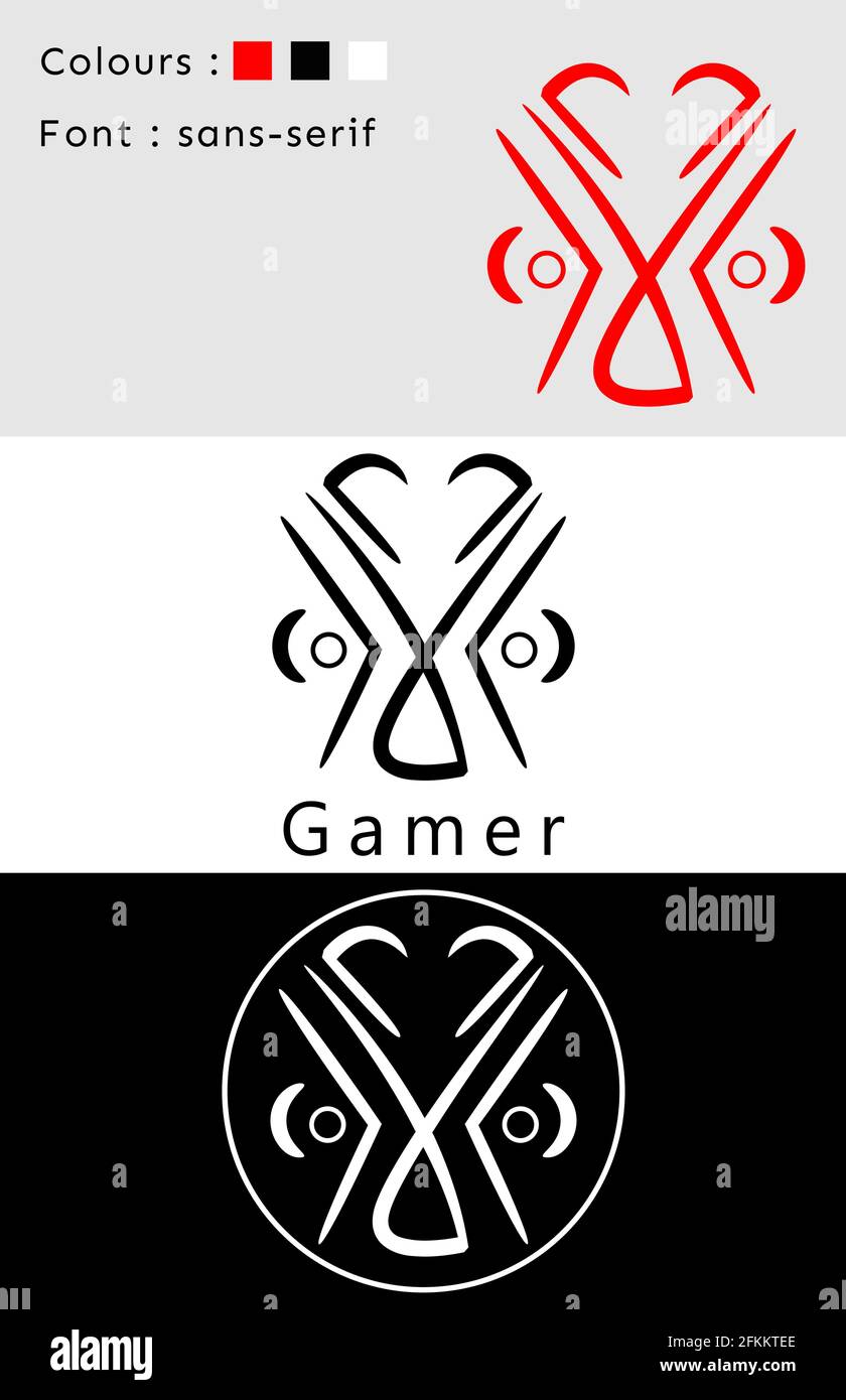 Unique Gaming Industial Logo Design Concept Stock Vector Image & Art ...
