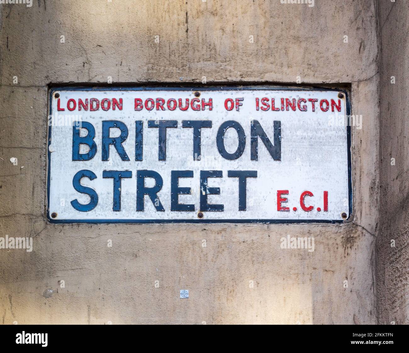 Britton Street Sign, London Borough of Islington E.C.1 - Britton St ...