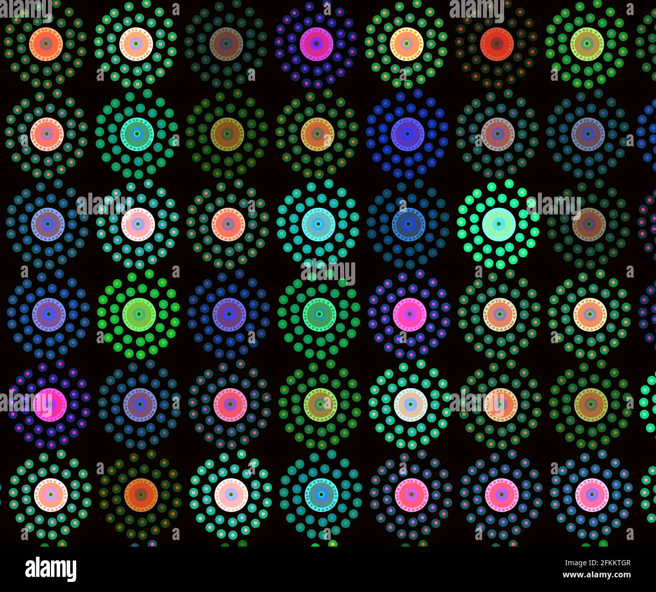 multi colour seamless dot pattern in black background Stock Photo - Alamy