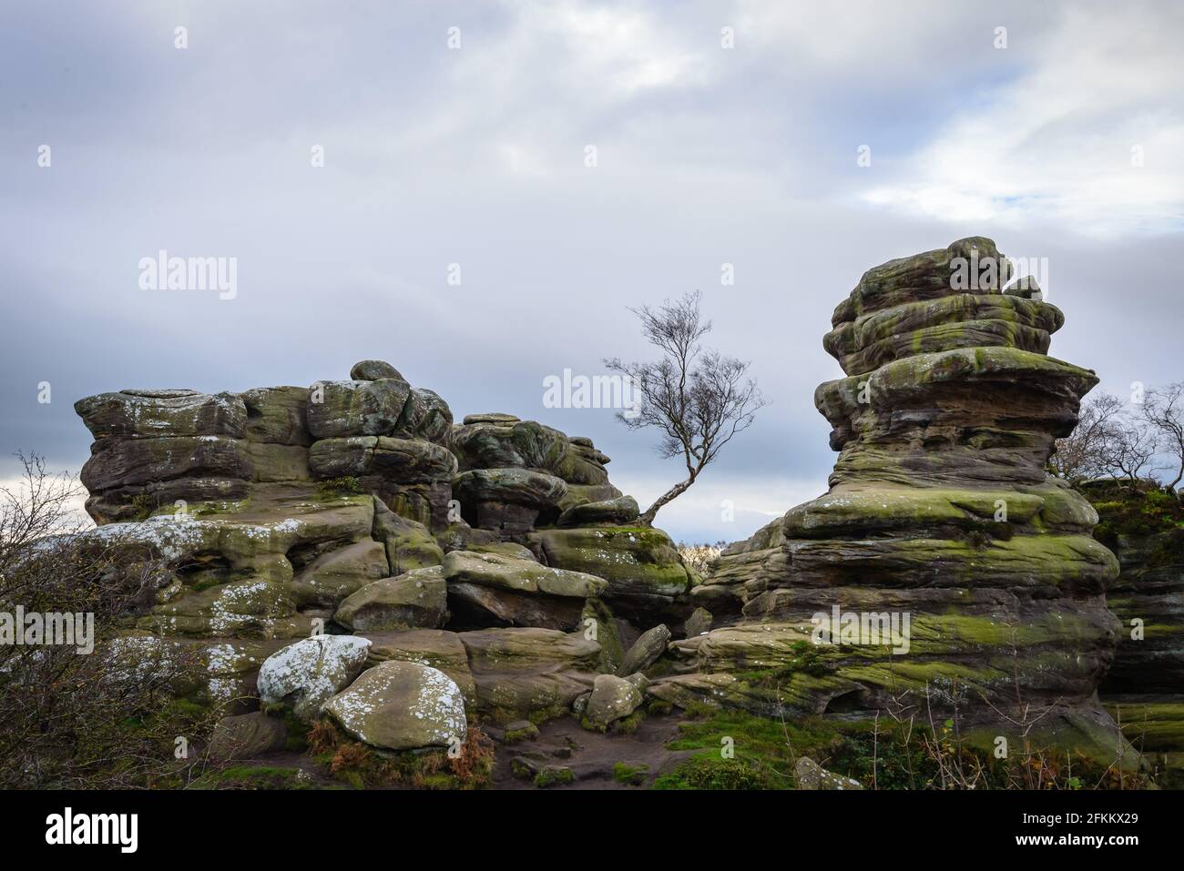Brimham rocks geology hi-res stock photography and images - Alamy