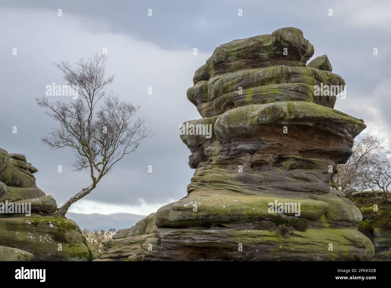 Brimham rocks geology hi-res stock photography and images - Alamy