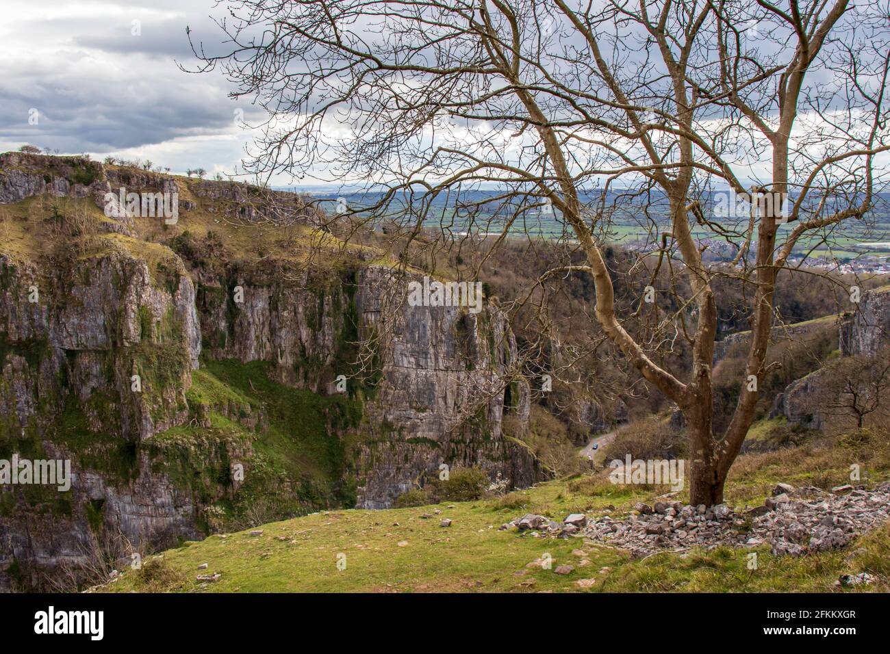 Landscape with mountains on a sunny April day Stock Photo - Alamy