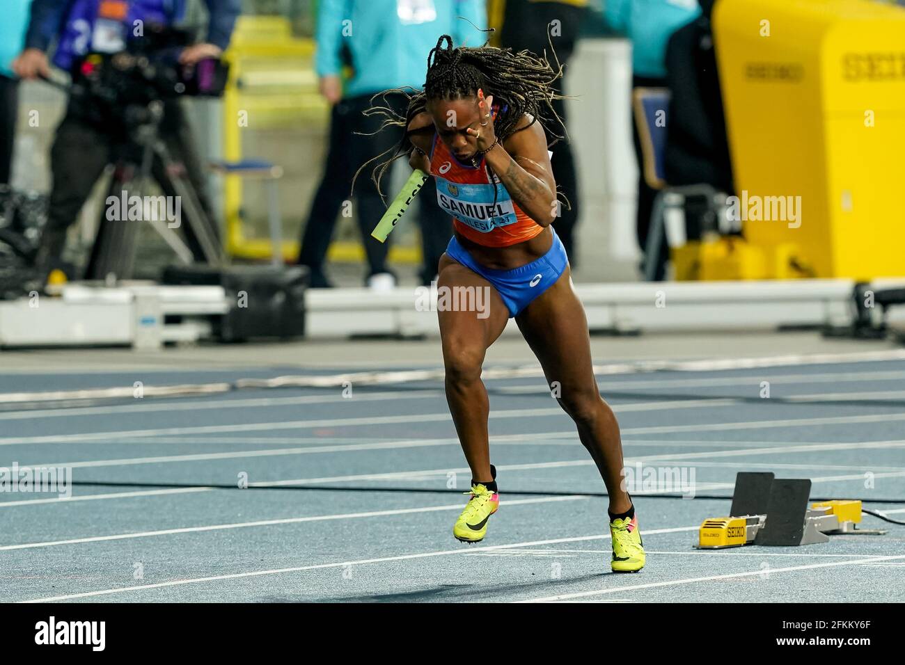 CHORZOW, POLAND - MAY 2: Jamile Samuel of The Netherlands competes in ...