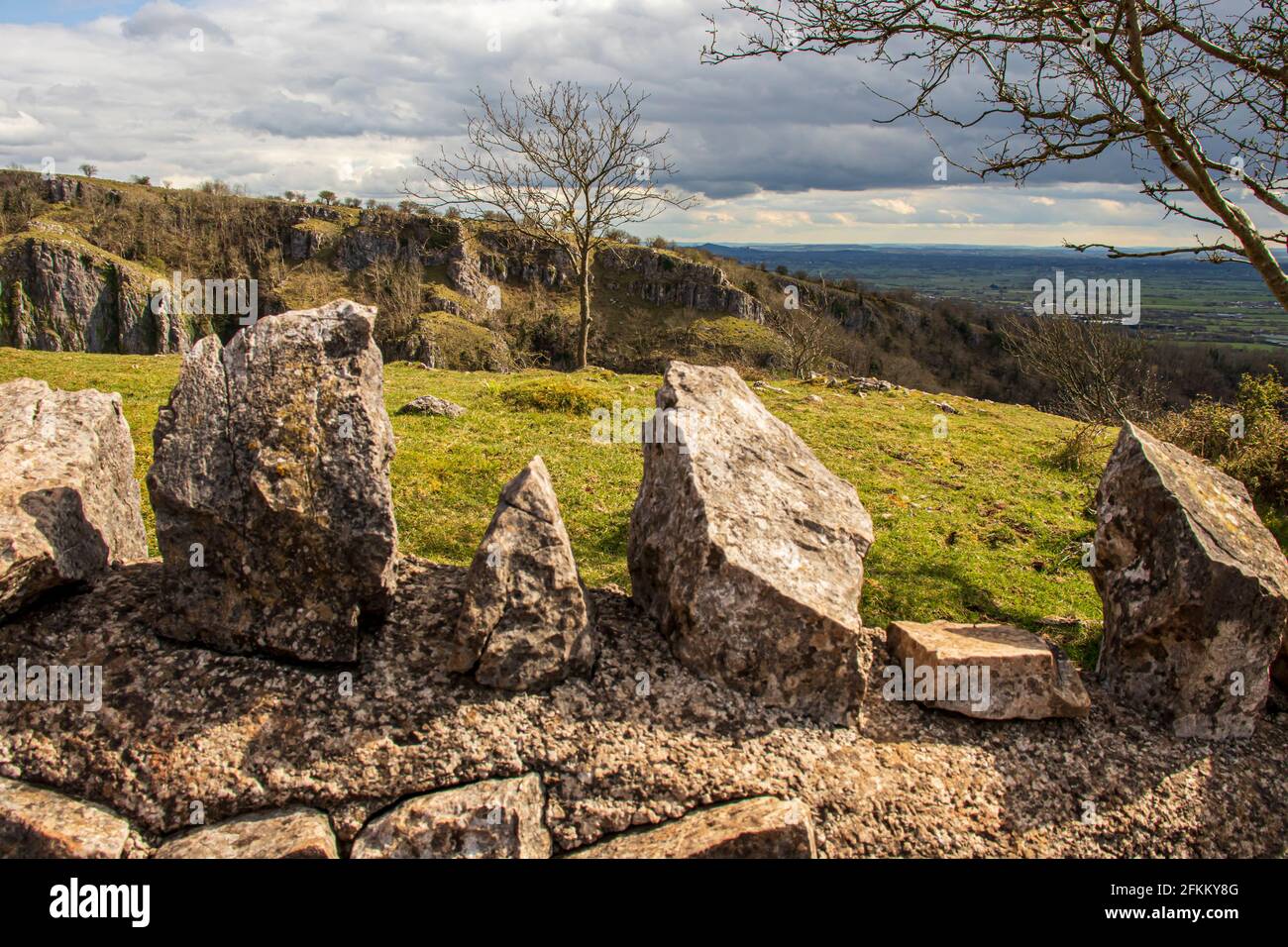 Landscape with mountains on a sunny April day Stock Photo - Alamy