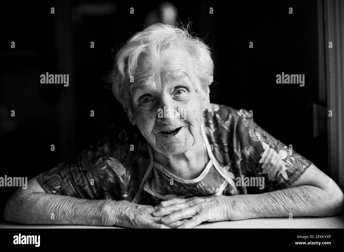 Old family tea Black and White Stock Photos & Images - Alamy