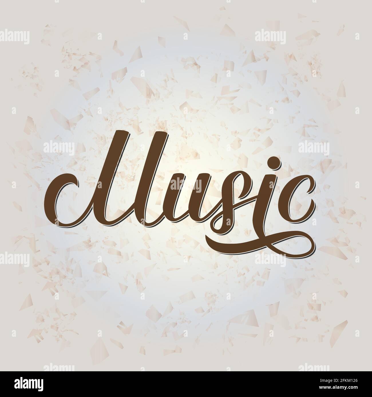 Music calligraphy hand lettering. Karaoke bar sign. Musical shop or ...