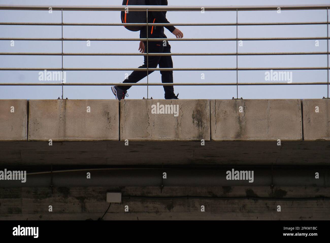 Back view athletic man walking hi-res stock photography and images - Alamy