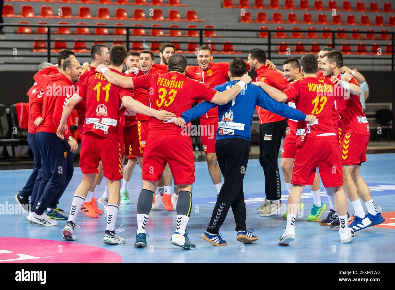 02.05.2021, Skoplje, Arena Boris Trajkovski, Handball EM Qualification ...