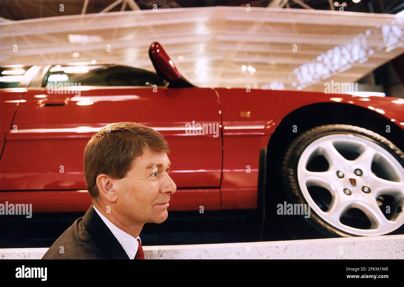 John Towers Rover Chief Executive on the Rover stand at the motor show ...