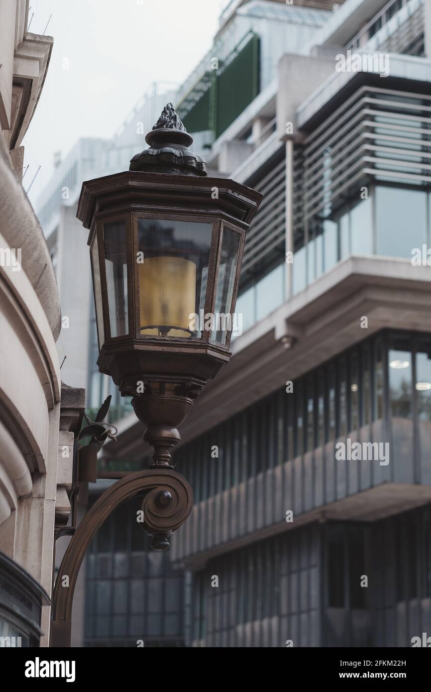 Westminster, London | UK - 2021.05.02: Beautiful vintage old lamp post ...