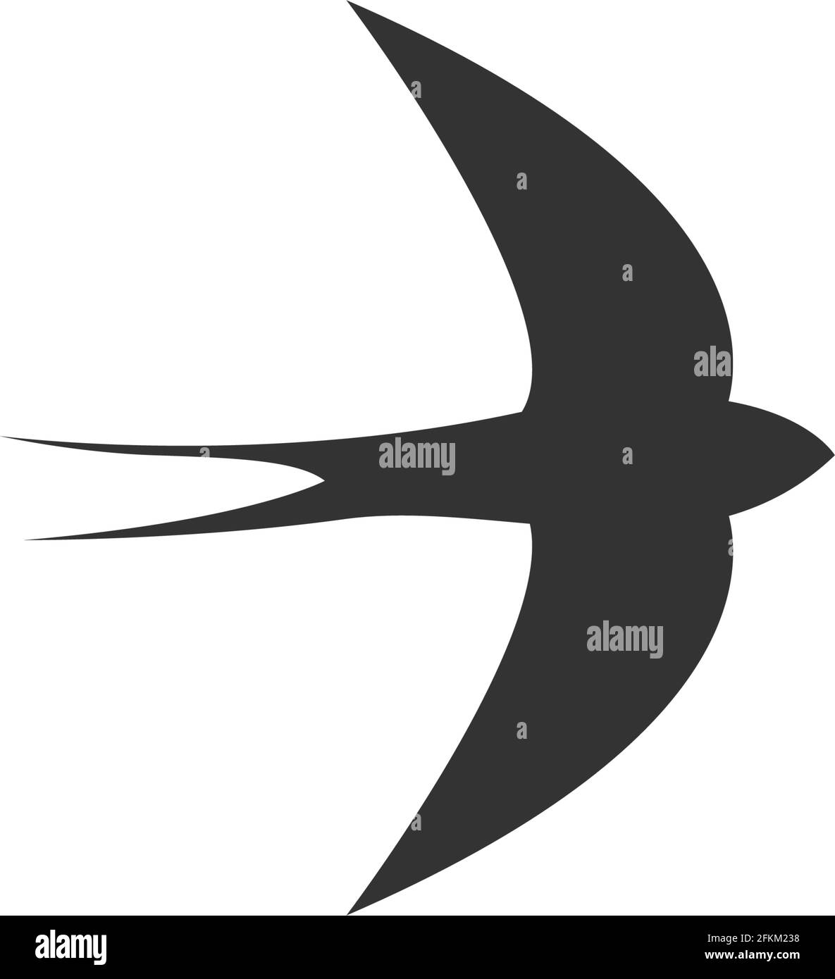 Simple Design of Swift Bird logo icon template vector Stock Vector ...