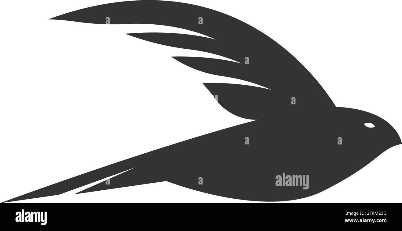 Simple Design of Swift Bird logo icon template vector Stock Vector ...