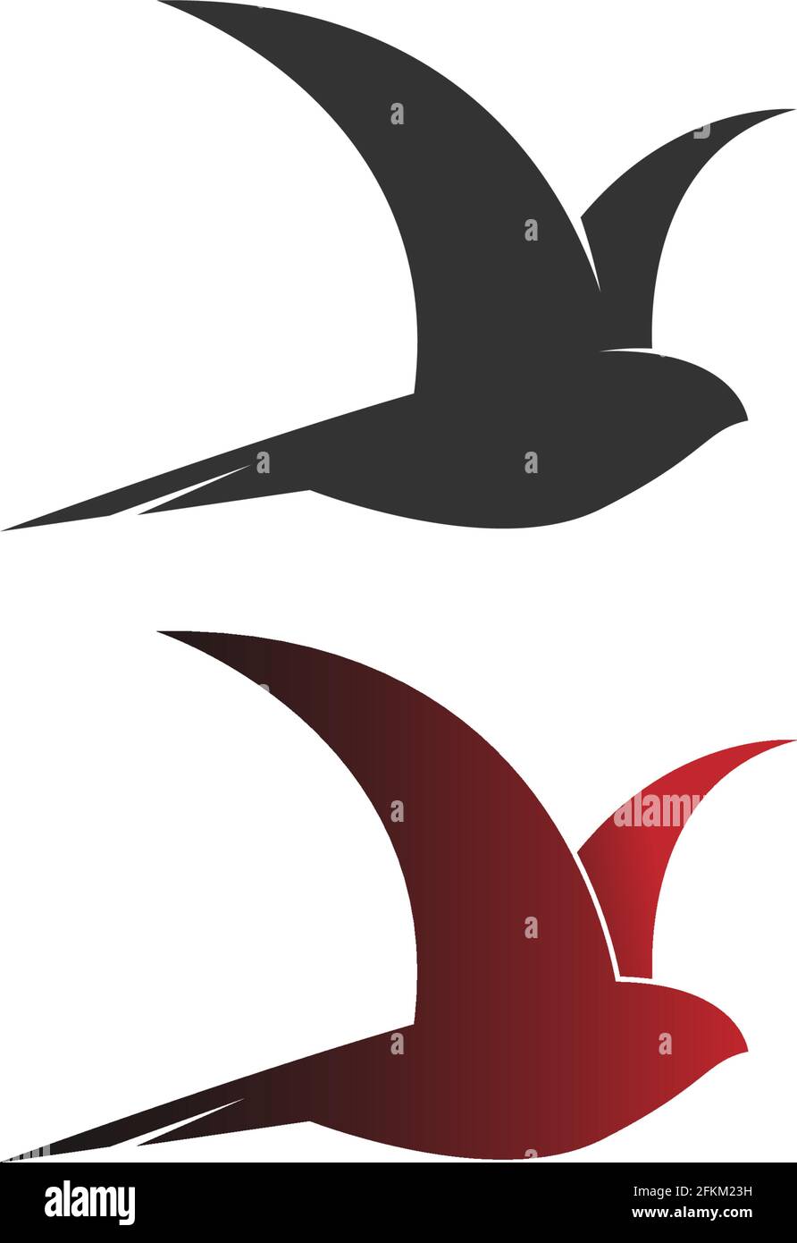 Simple Design of Swift Bird logo icon template vector Stock Vector ...