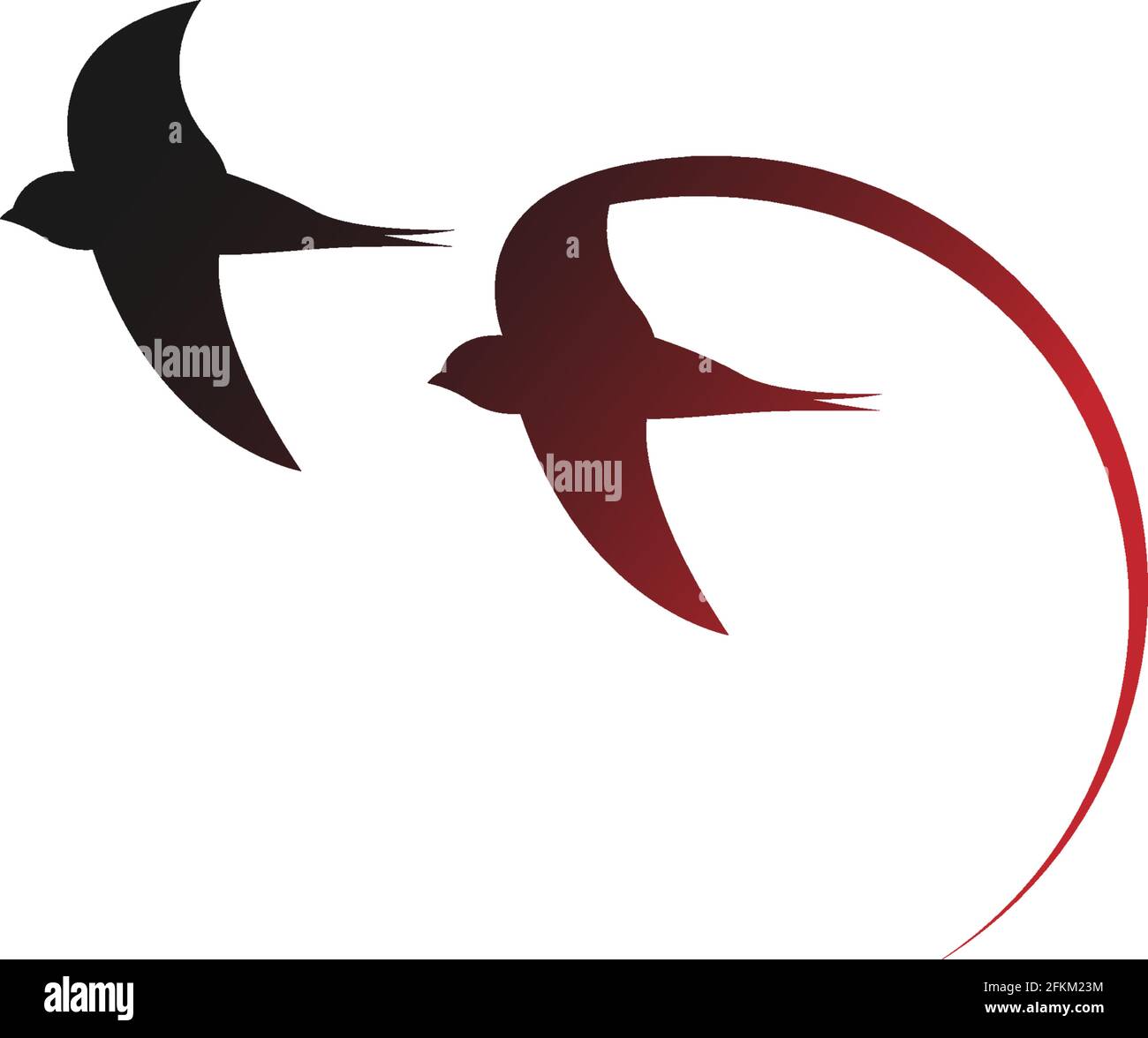 Simple Design of Swift Bird logo icon template vector Stock Vector ...