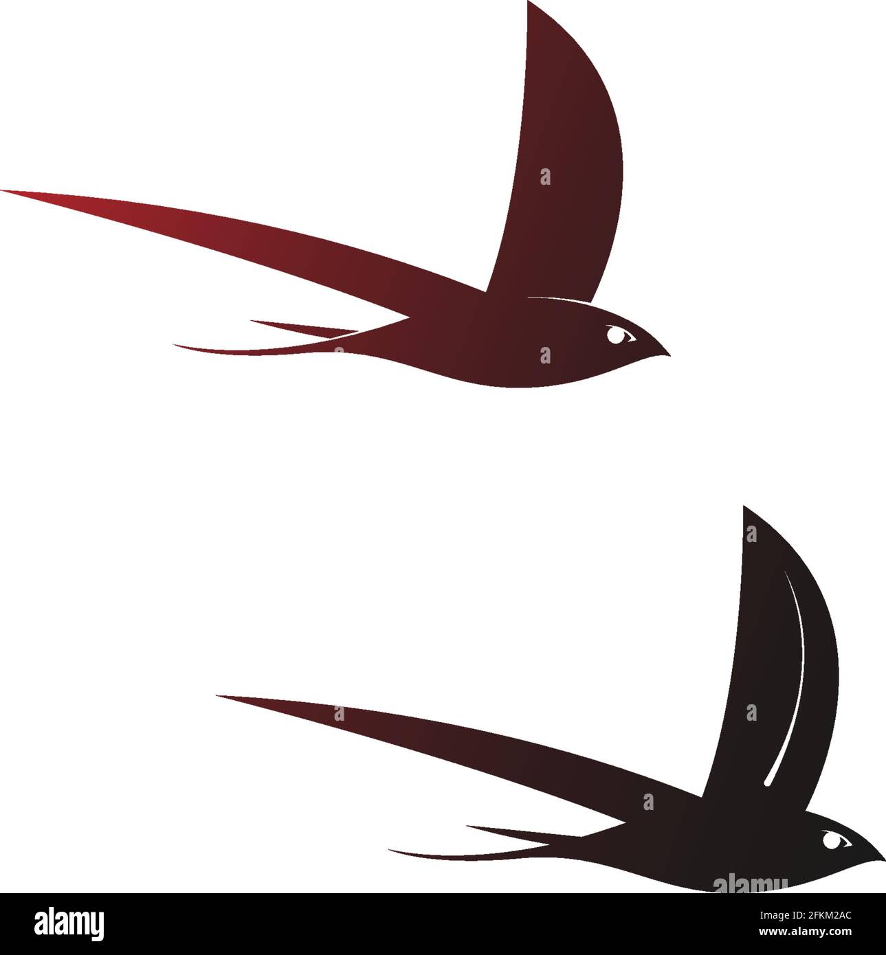 Simple Design of Swift Bird logo icon template vector Stock Vector ...