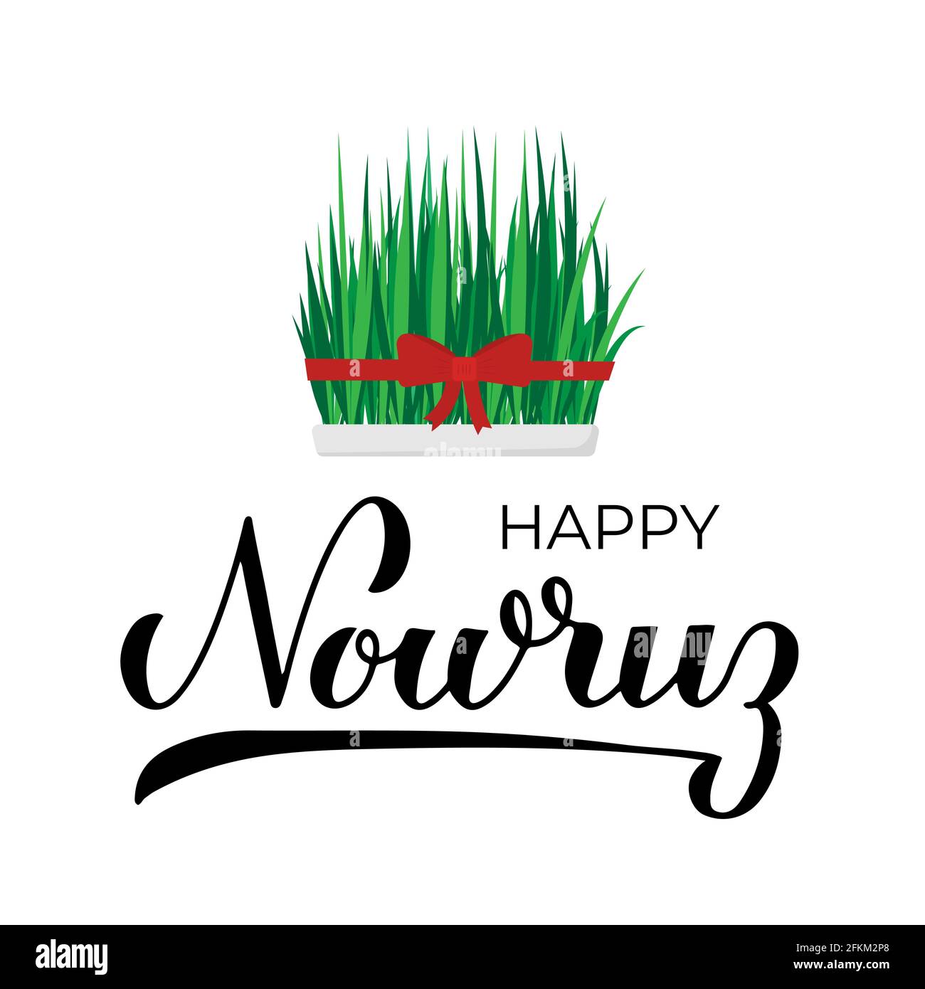 Happy Nowruz calligraphy hand lettering isolated on white. Iranian or ...