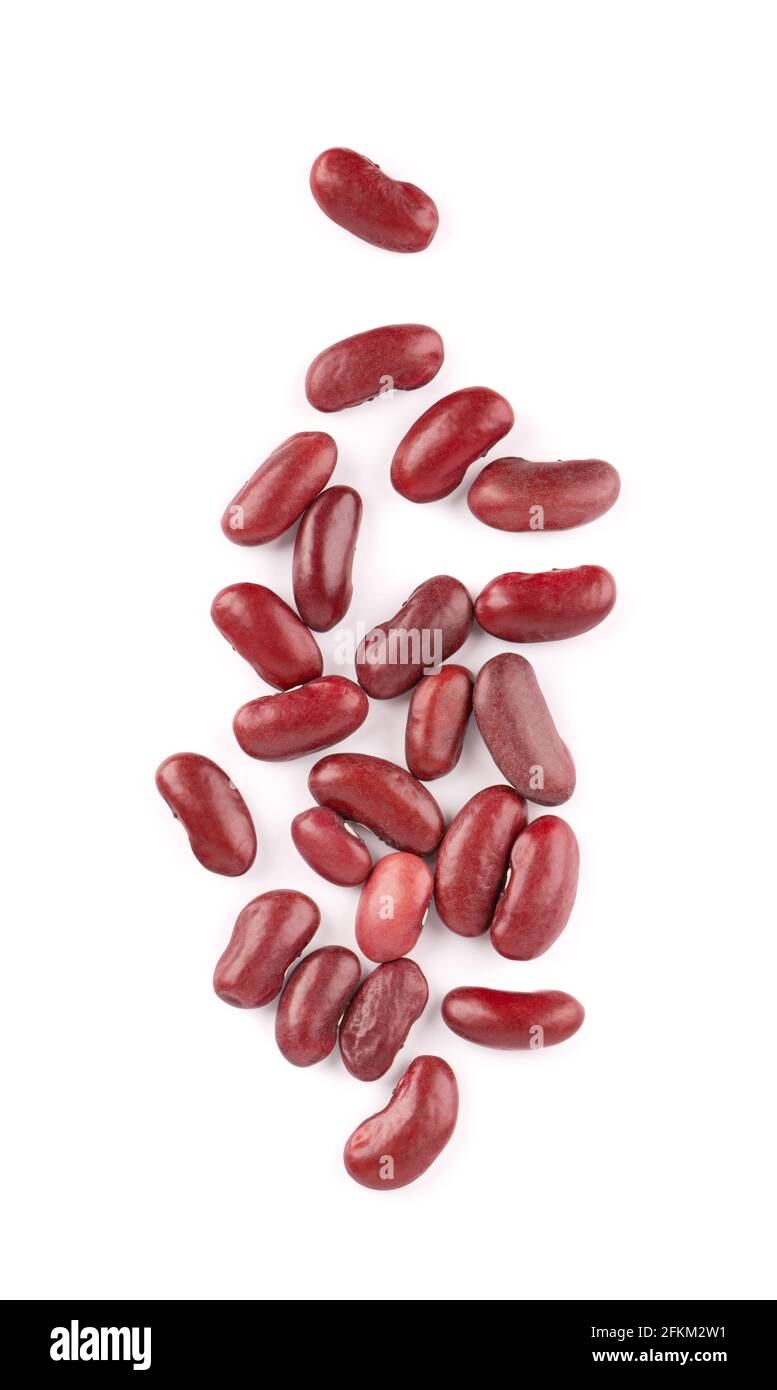 Red kidney beans, isolated on white background. Rajma or Mexican Bean ...