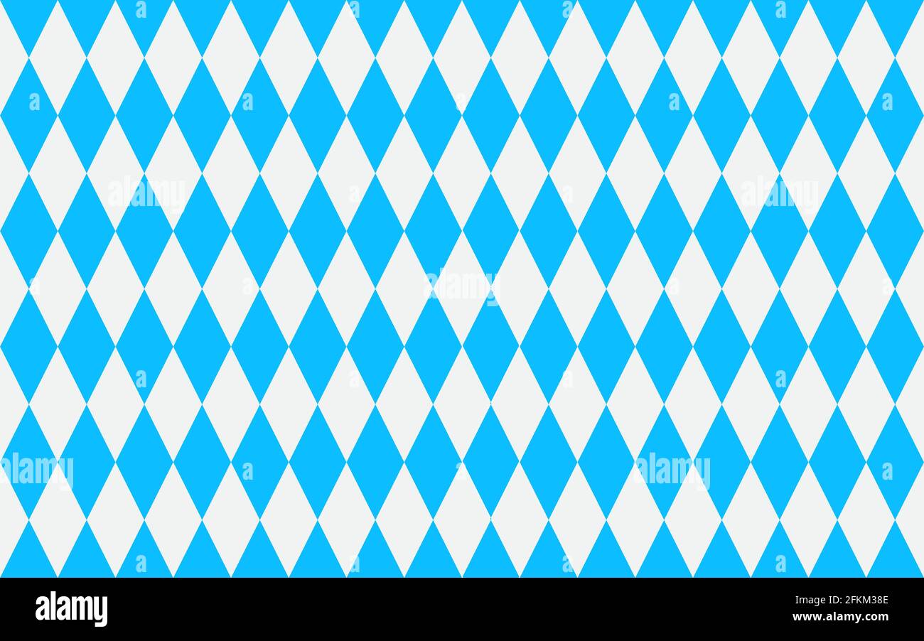 Oktoberfest geometric seamless pattern. White blue Octoberfest ...