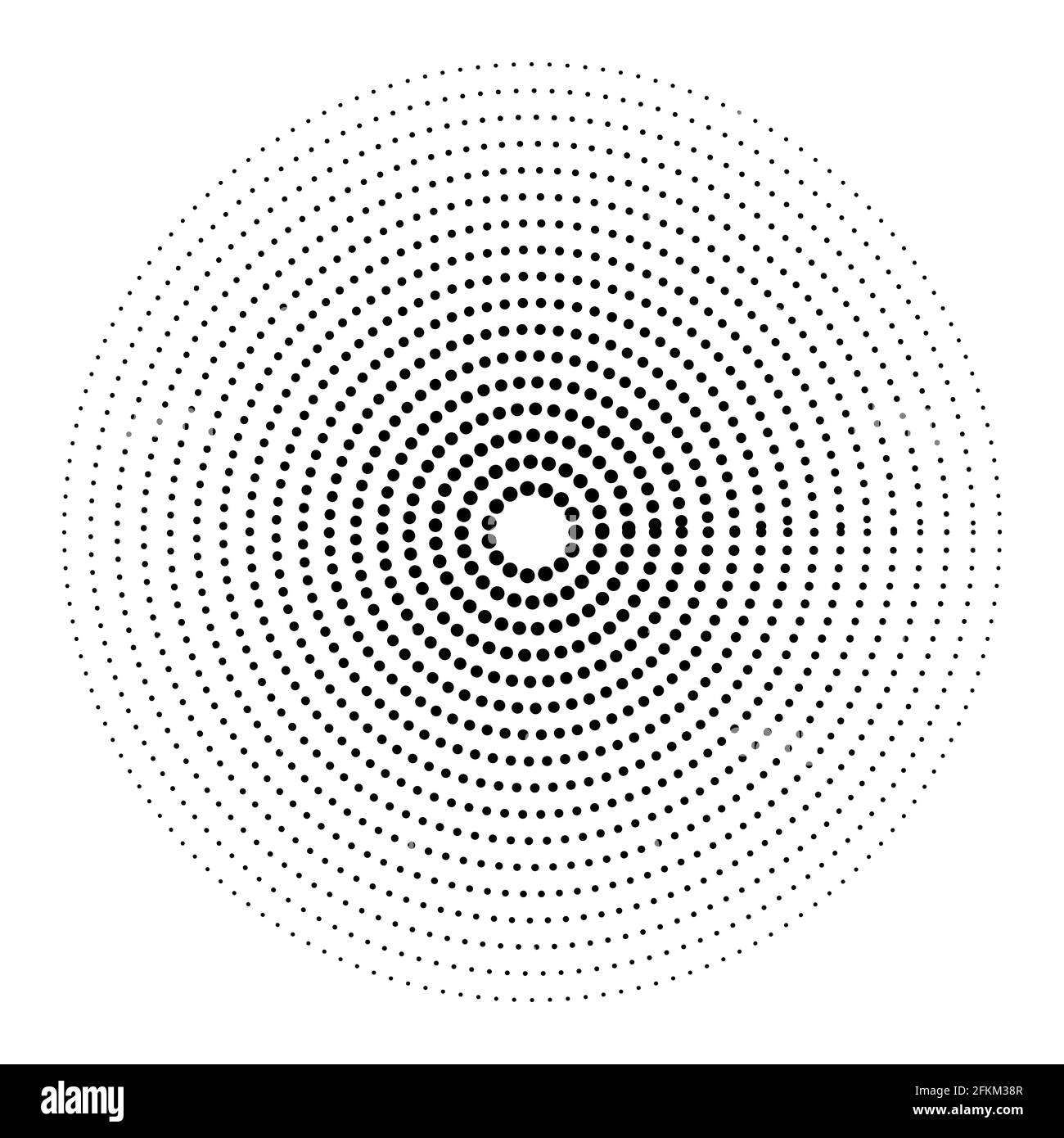 Circular abstract shape with dots halftone design Stock Vector Image ...