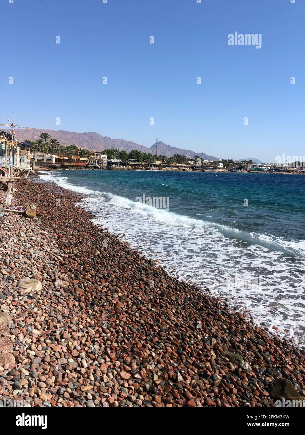 tourism in Dahab Egypt with landscape, beauty nature, blue sky zone and ...