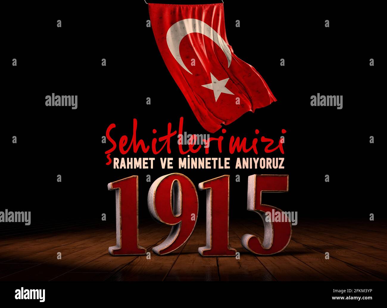 Turkish Flag, Flag design and presentation study - Turkey : 3D ...