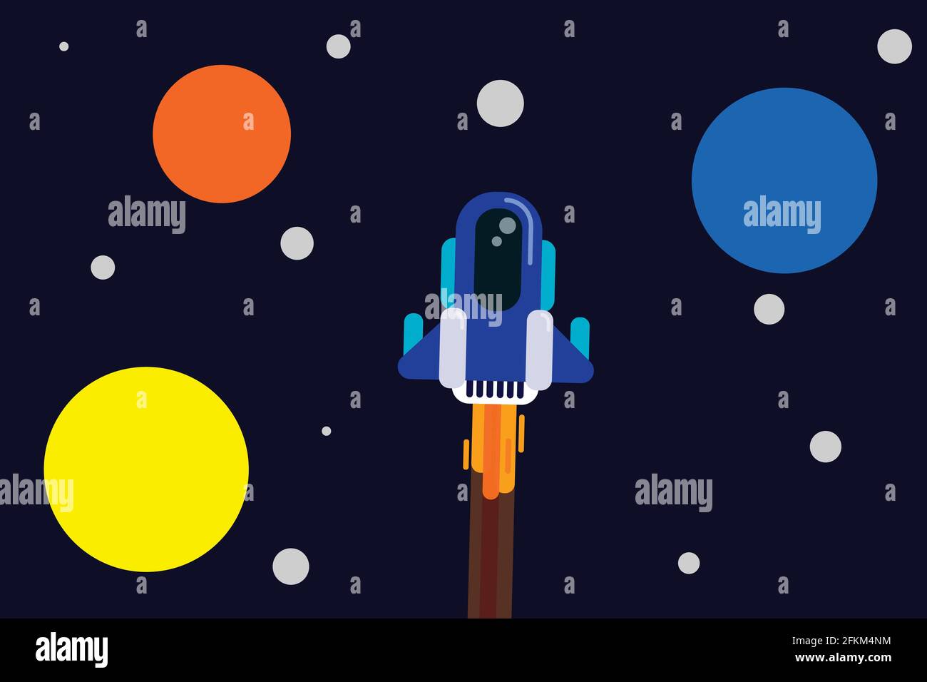 Galaxy ball in space Stock Vector Images - Alamy