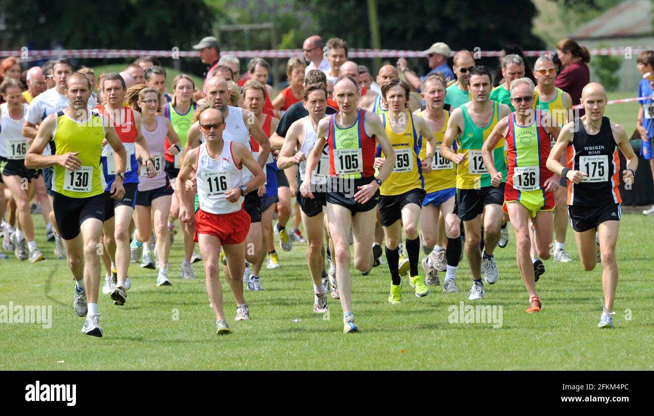 Much Wenlock Olympic Games run by The Wenlock Olympic Society. Start of ...