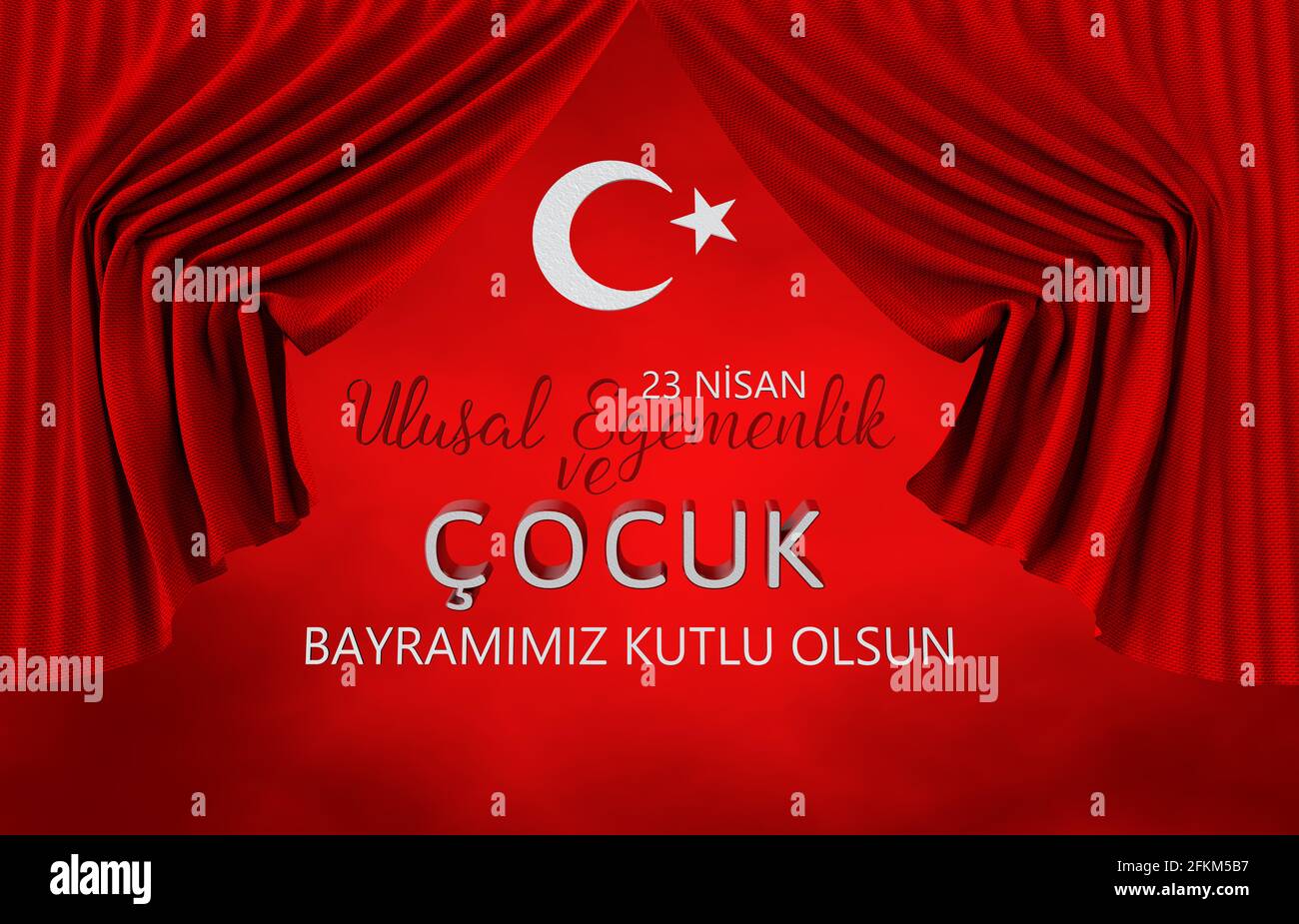 Turkish Flag, Flag design and presentation study - Turkey : 3D ...