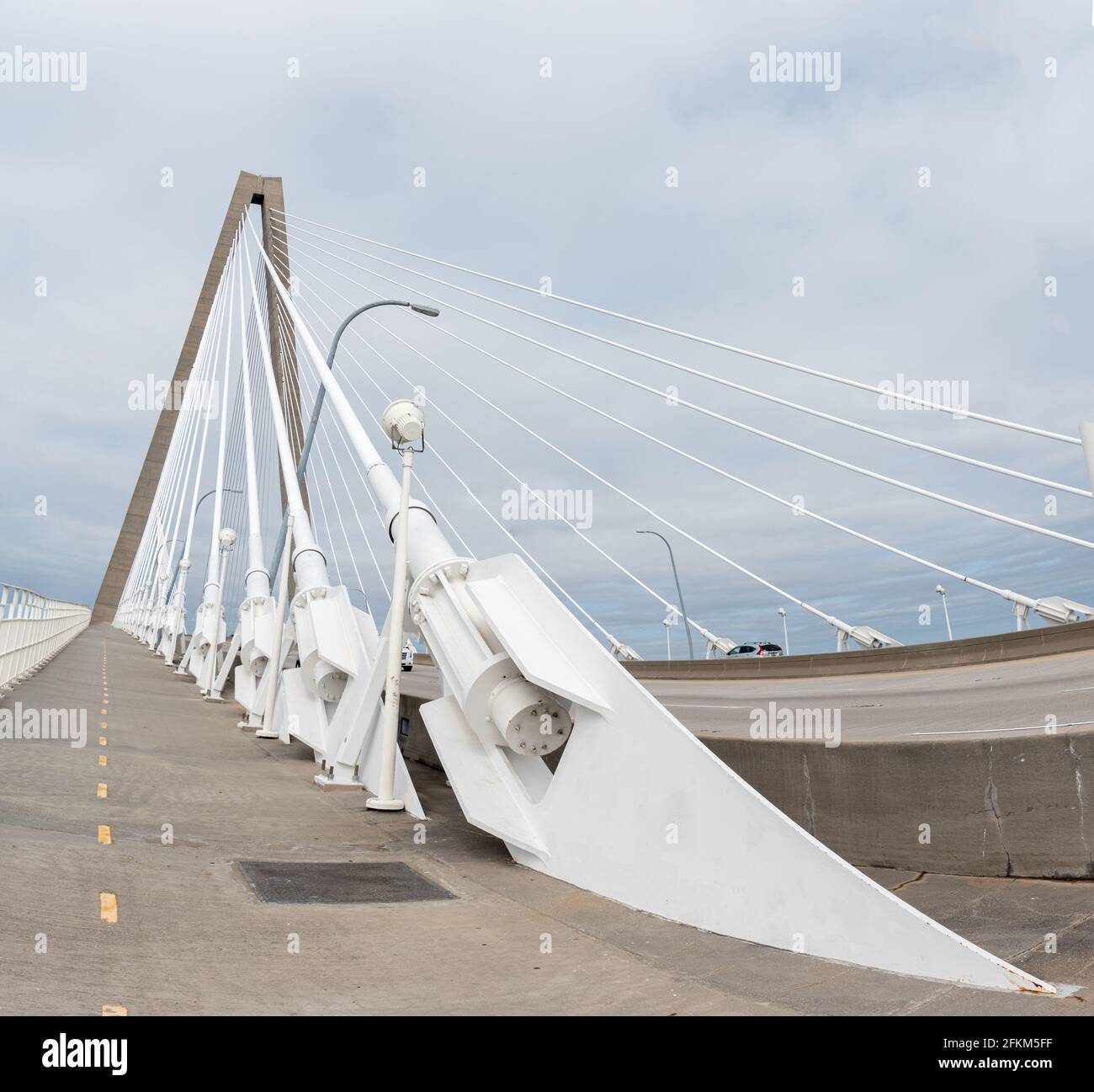 The Arthur Ravenel Jr. Bridge a cable-stayed bridge over the Cooper ...