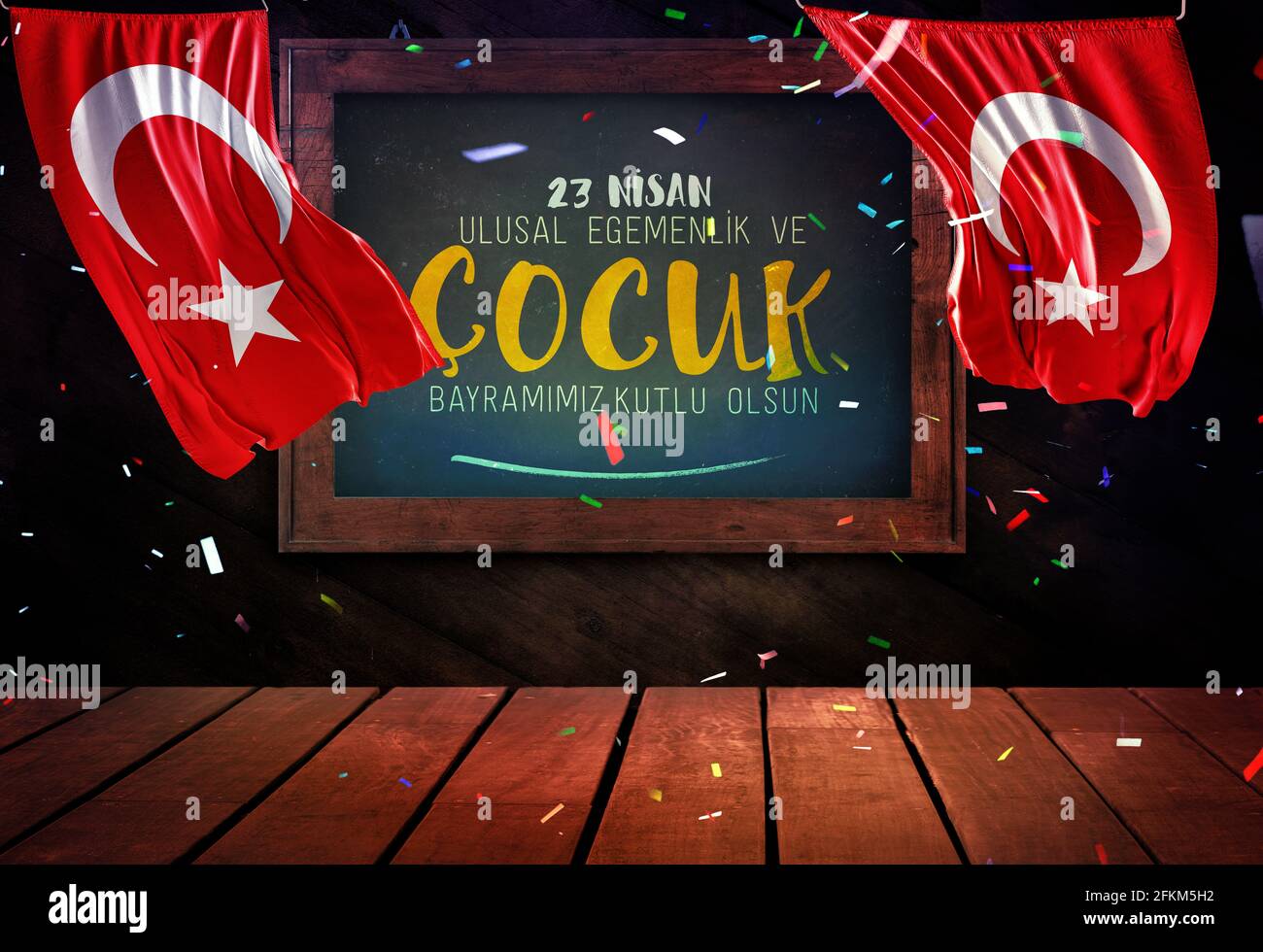 Turkish Flag, Flag design and presentation study - Turkey : 3D ...