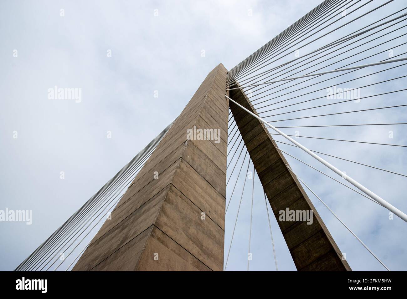 The Arthur Ravenel Jr. Bridge a cable-stayed bridge over the Cooper ...
