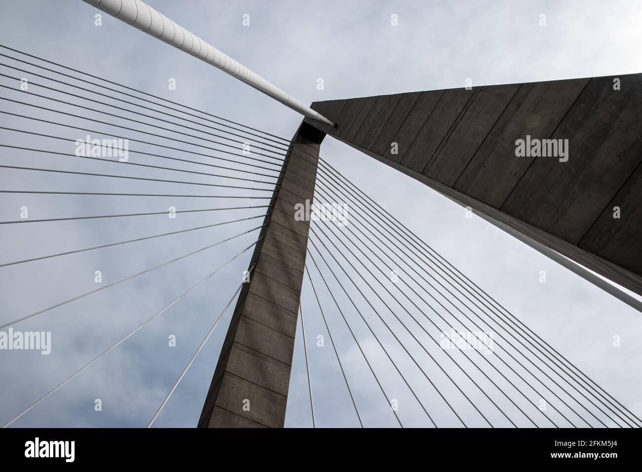 The Arthur Ravenel Jr. Bridge a cable-stayed bridge over the Cooper ...