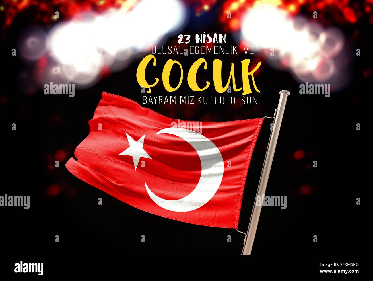 Turkish Flag, Flag design and presentation study - Turkey : 3D ...