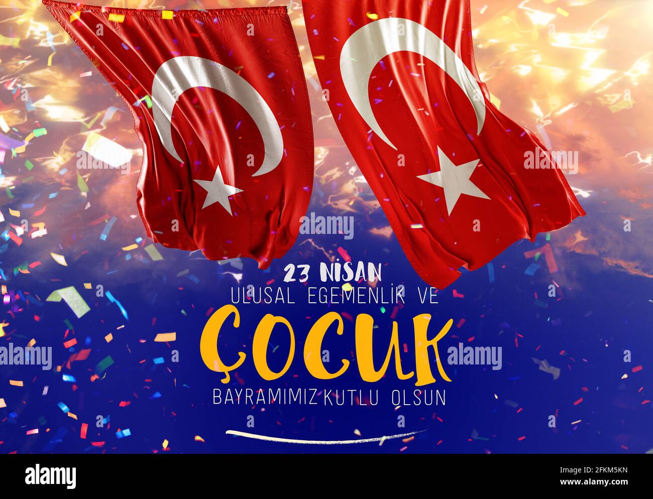 Turkish Flag, Flag design and presentation study - Turkey : 3D ...
