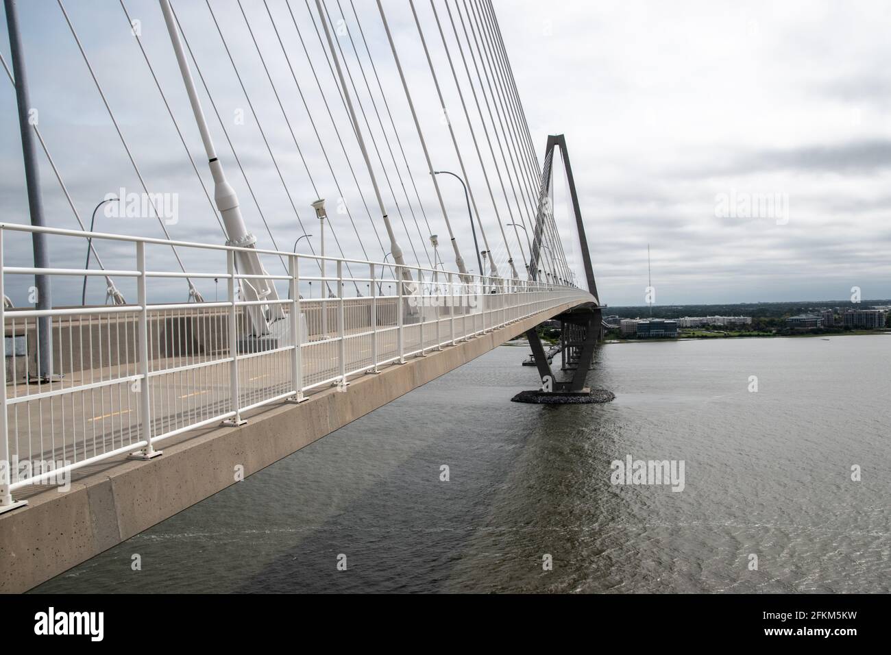 The Arthur Ravenel Jr. Bridge a cable-stayed bridge over the Cooper ...