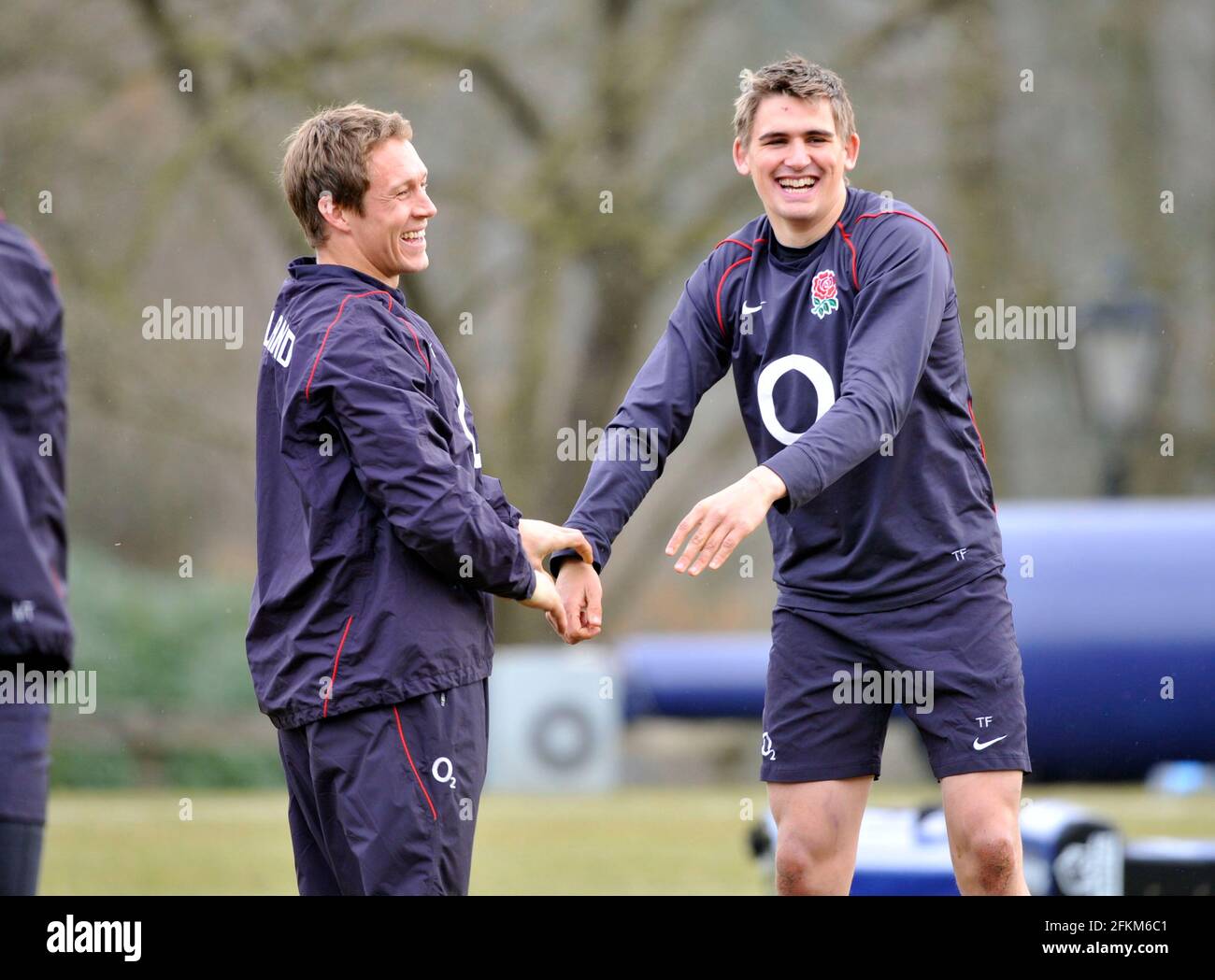 ENGLAND RUGBY TEAM TRAINING AT PENNYHILL PARK HOTEL FOR THEIR SIX ...