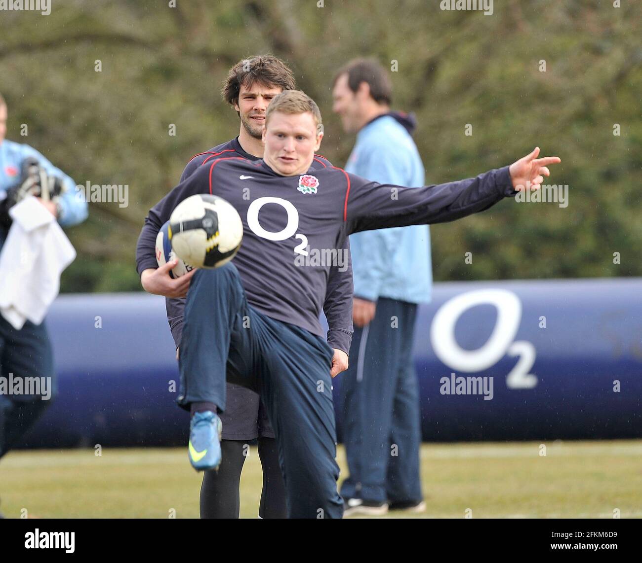 ENGLAND RUGBY TEAM TRAINING AT PENNYHILL PARK HOTEL FOR THEIR SIX ...
