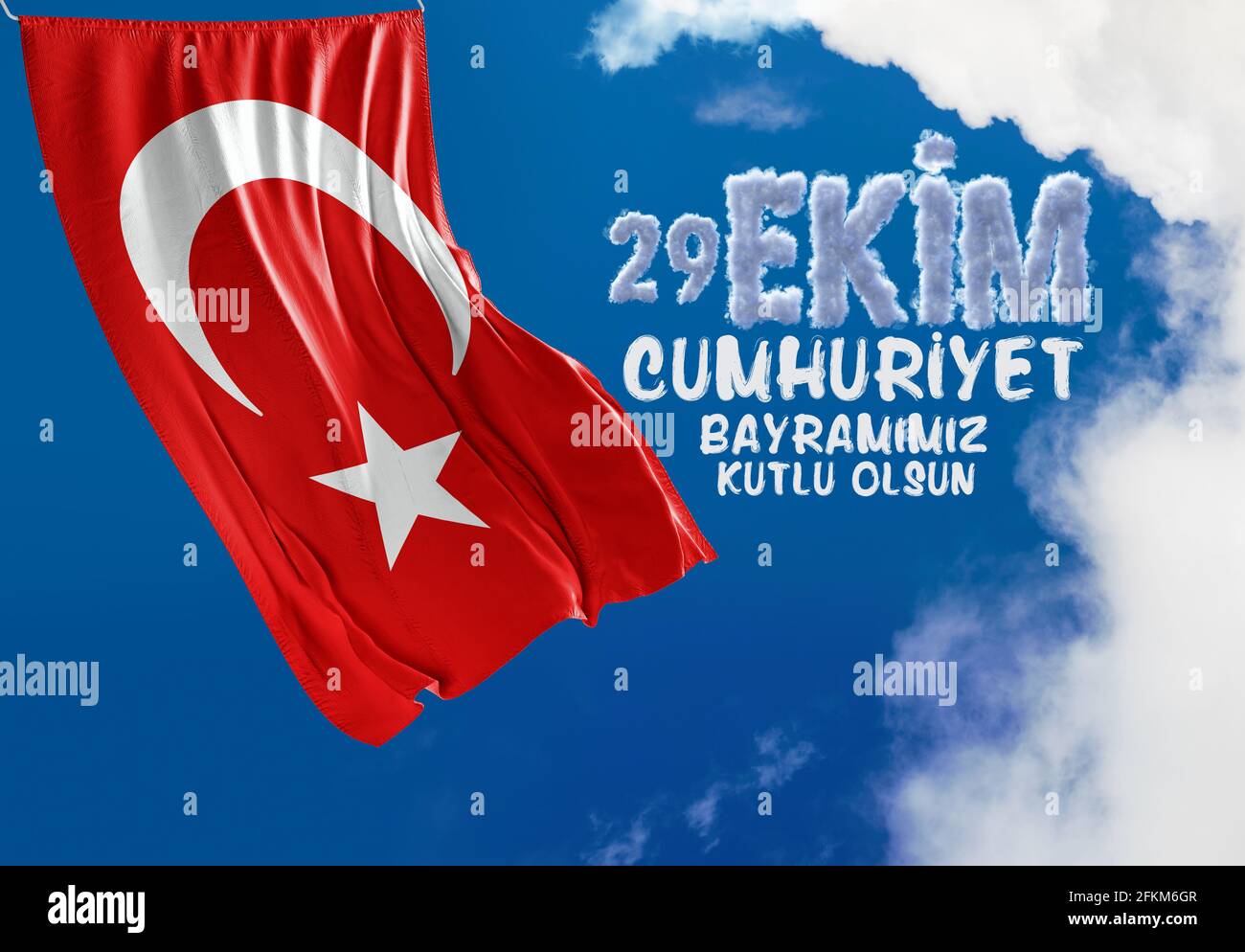 Turkish Flag, Flag design and presentation study - Turkey : 3D ...