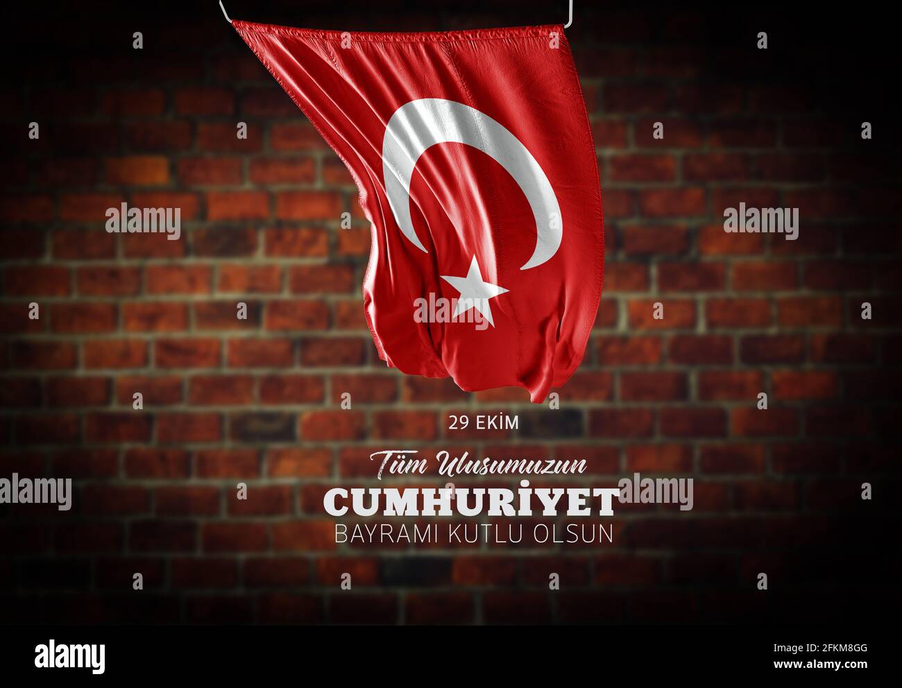 Turkish Flag, Flag design and presentation study - Turkey : 3D ...