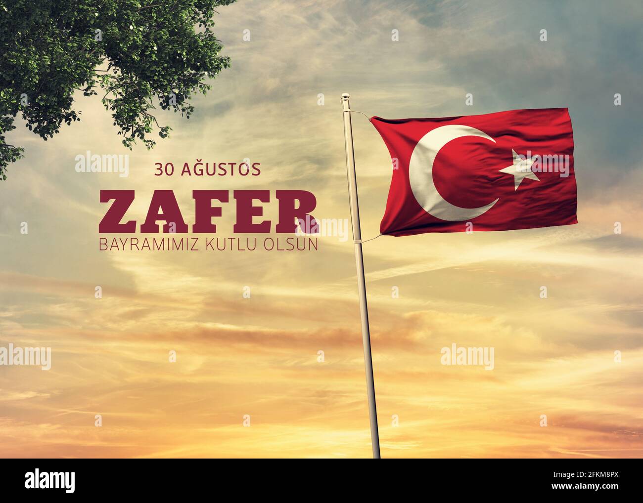Turkish Flag, Flag design and presentation study - Turkey : 3D ...