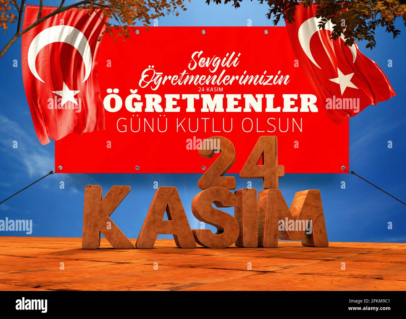 Turkish Flag, Flag design and presentation study - Turkey : 3D ...