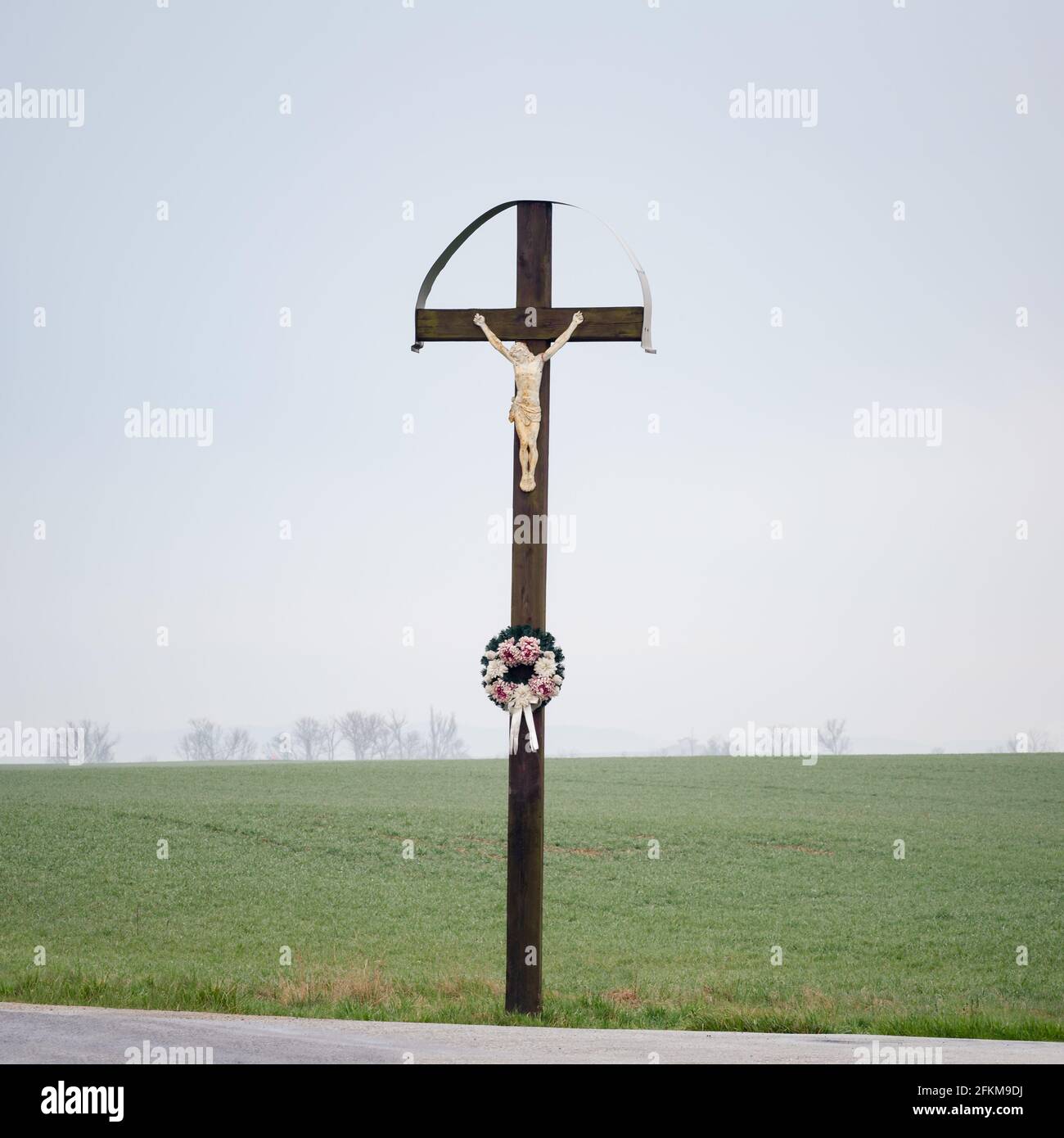 Shrine with the crucifix hi-res stock photography and images - Alamy