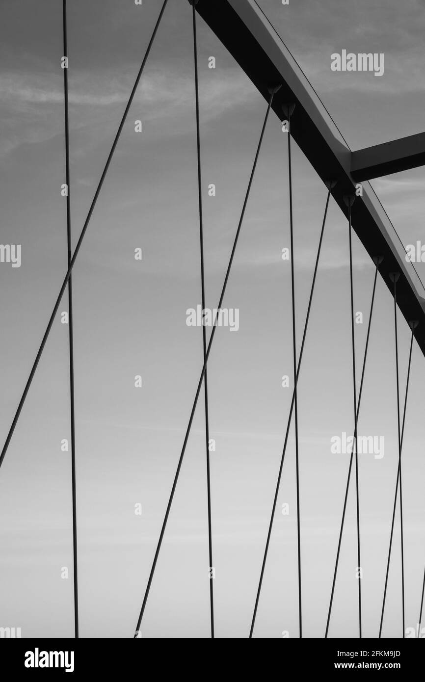 A monochrome closeup shot of a bridge arch structure Stock Photo - Alamy