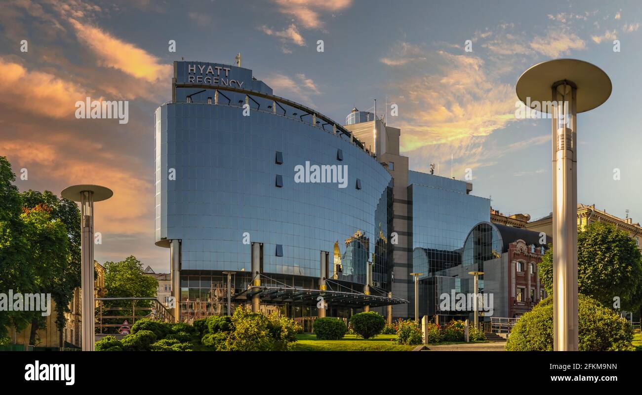 Hyatt Regency hotel in Kyiv, Ukraine Stock Photo - Alamy