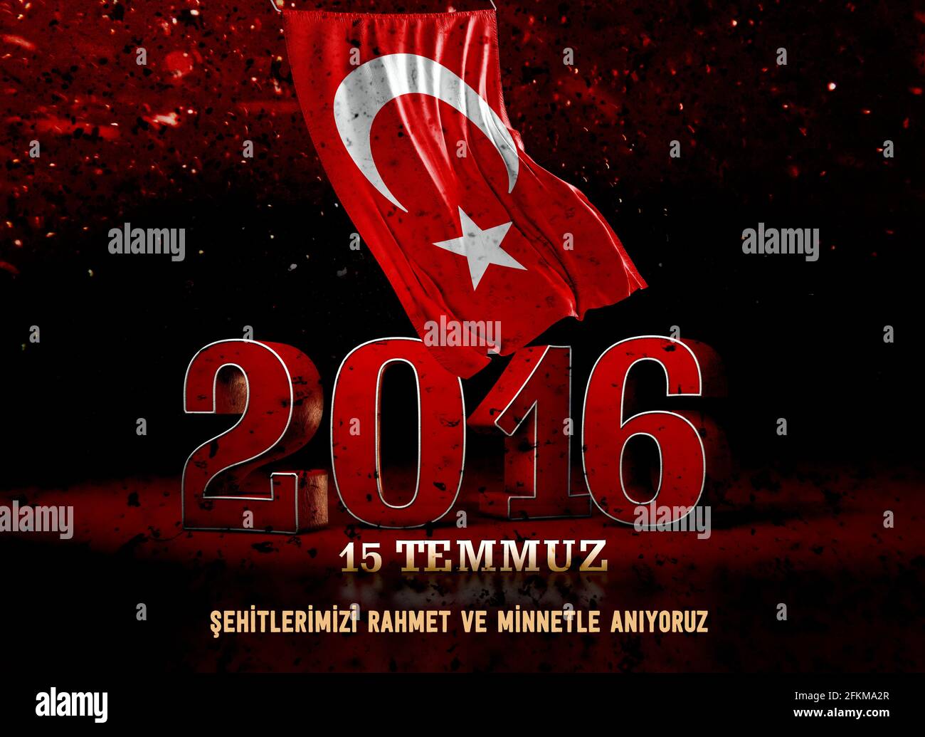 Turkish Flag, Flag design and presentation study - Turkey : 3D ...