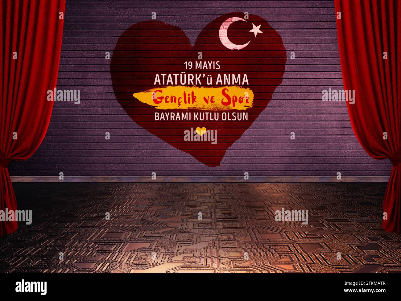 Turkish Flag, Flag design and presentation study - Turkey : 3D ...