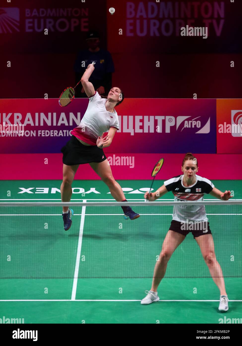 KYIV, UKRAINE - MAY 2: Chloe Birch of England and Lauren Smith of ...