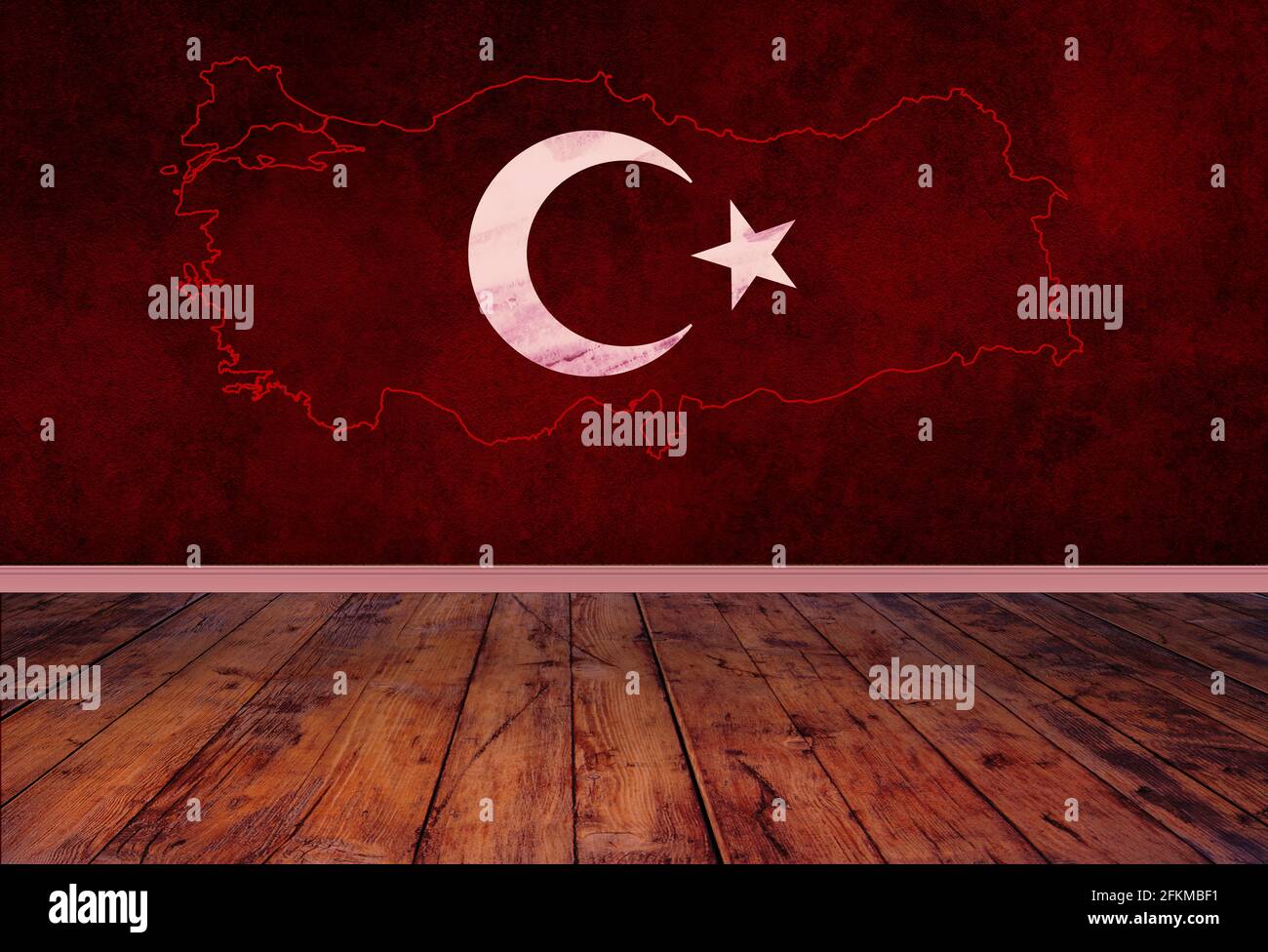 Turkish Flag, Flag design and presentation study - Turkey : 3D ...