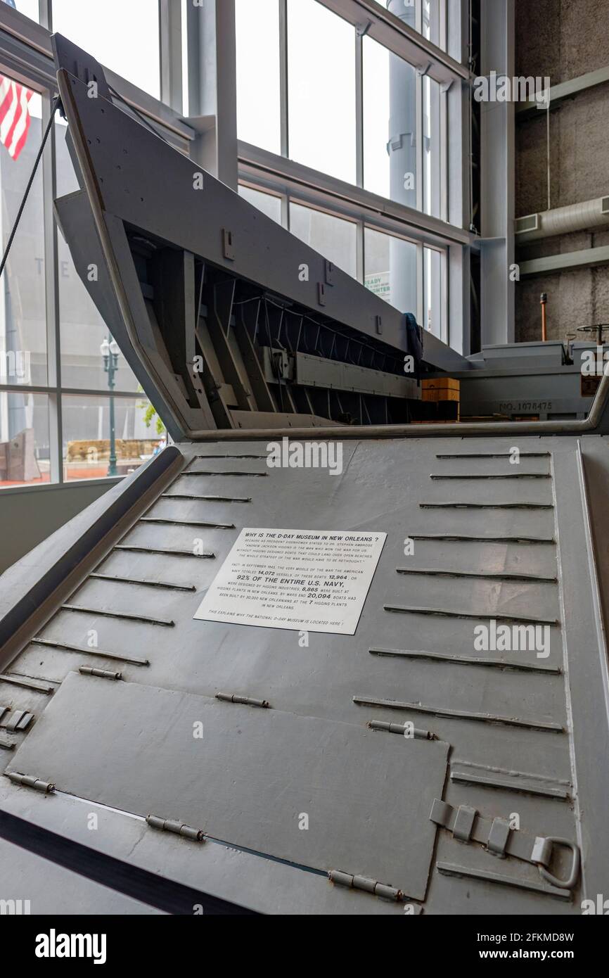 The Atrium of the Louisiana Memorial Pavilion, Higgins boat, The ...