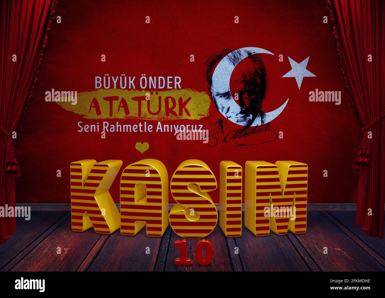 Turkish Flag, Flag design and presentation study - Turkey : 3D ...